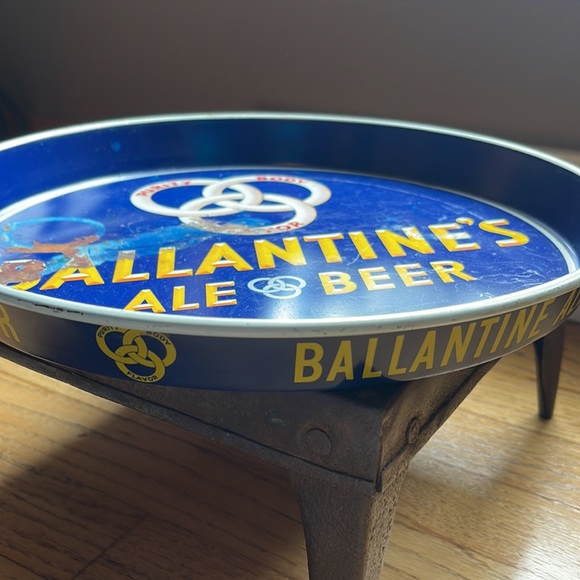 Accents | Vintage Blue Ballantines Ale Beer Tray 194s | Poshmark